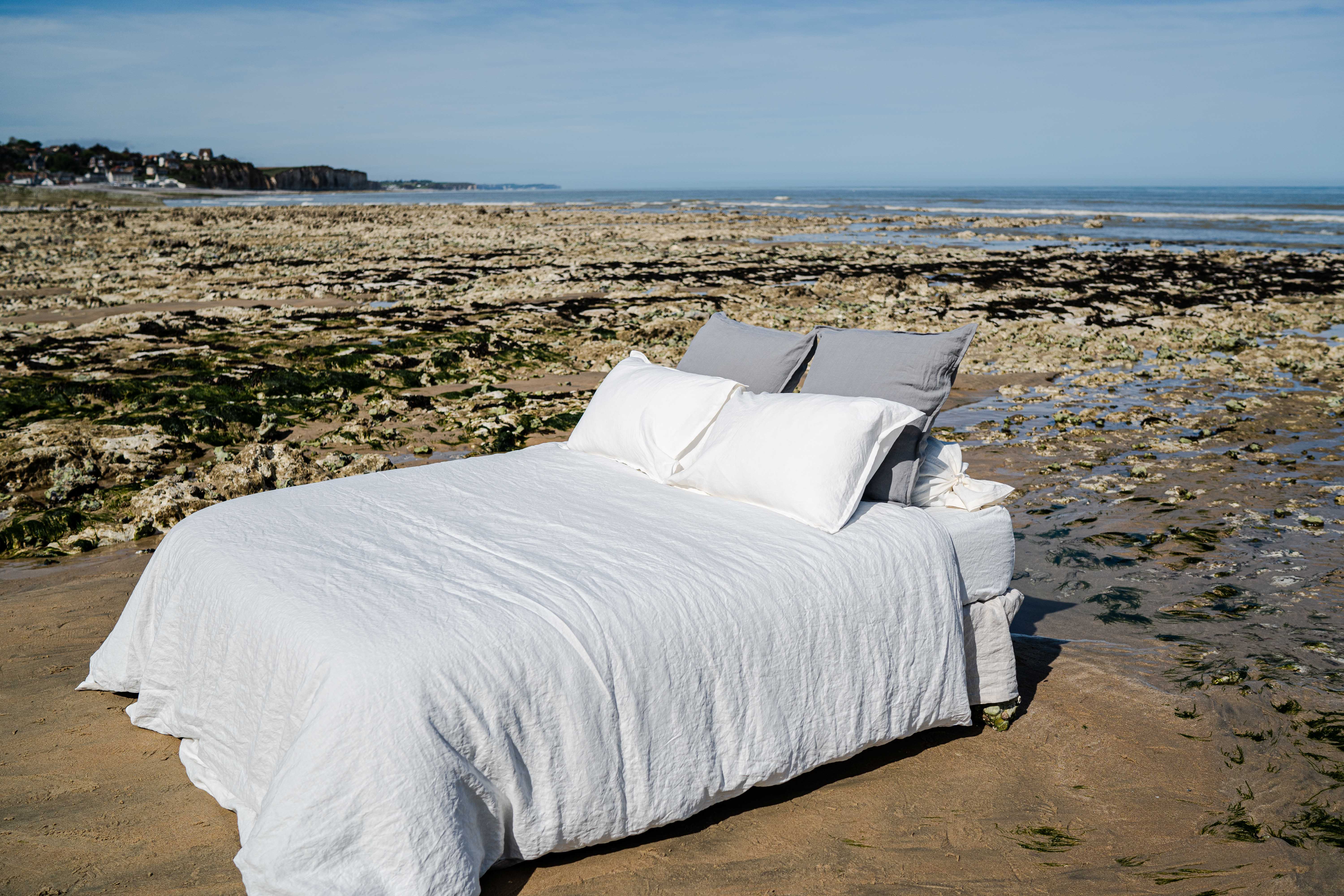 Linge de Lit en Lin Lavé