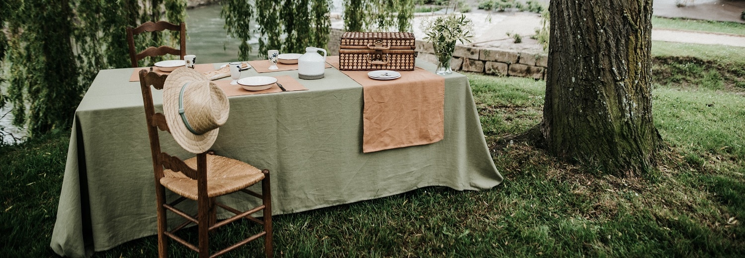Nappes en lin lavé